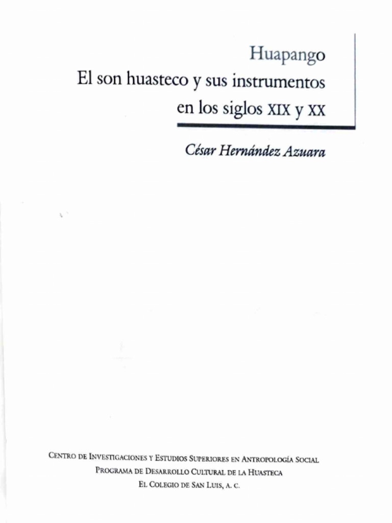 El Son Huasteco y Sus Instrumentos - Son | PDF