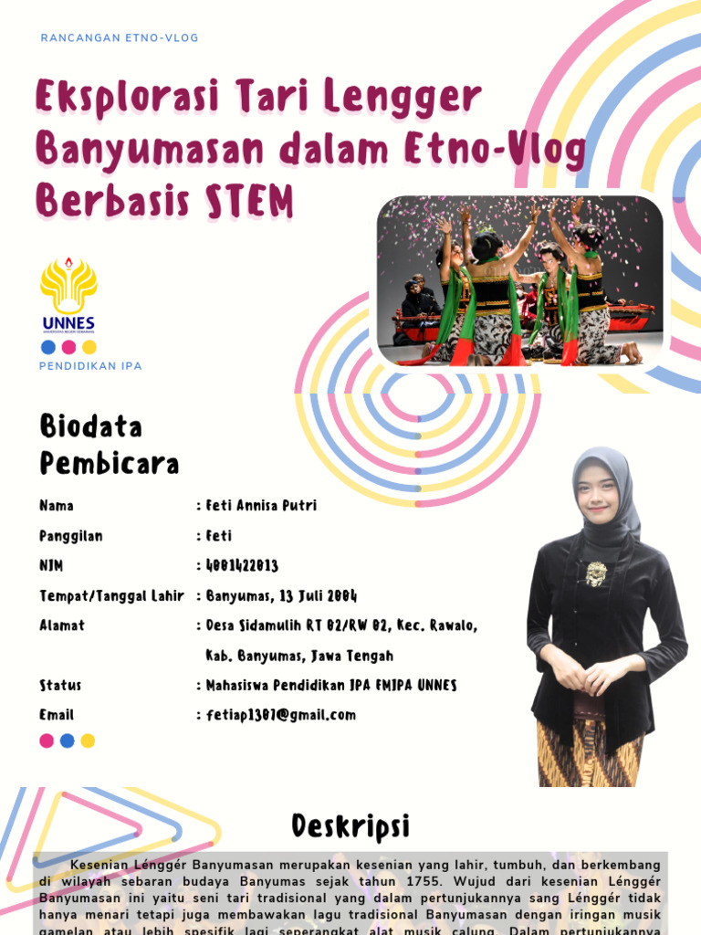 Eksplorasi Tari Lengger Banyumasan Dalam Etno-Vlog Berbasis STEM - FETI ANNISA PUTRI ...