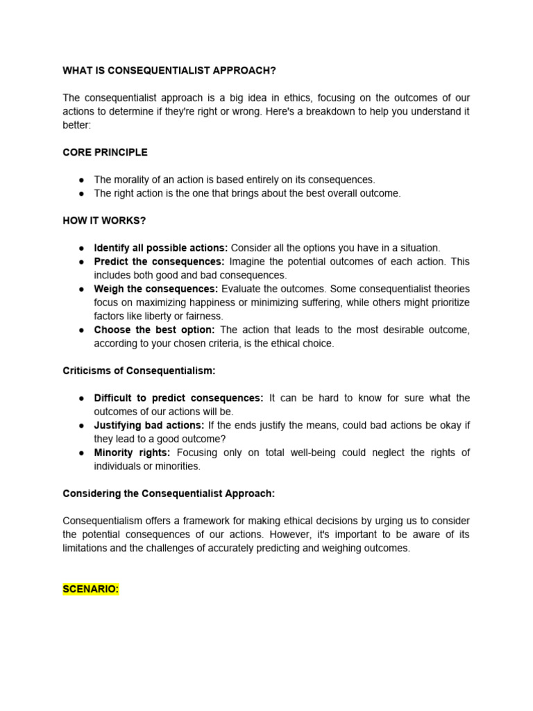 Consequentialist Ethics in Drug Trials | PDF | Social Psychology