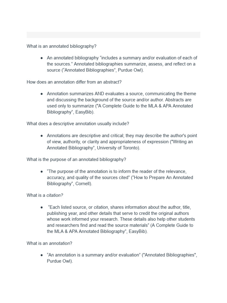 What Is An Annotated Bibliography | PDF | Bibliography | Citation