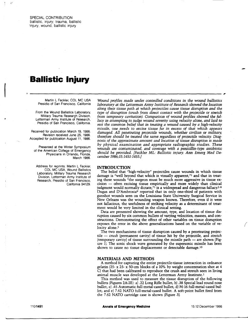 Ballistic Injury | PDF | Language Arts & Discipline | Foreign Language ...