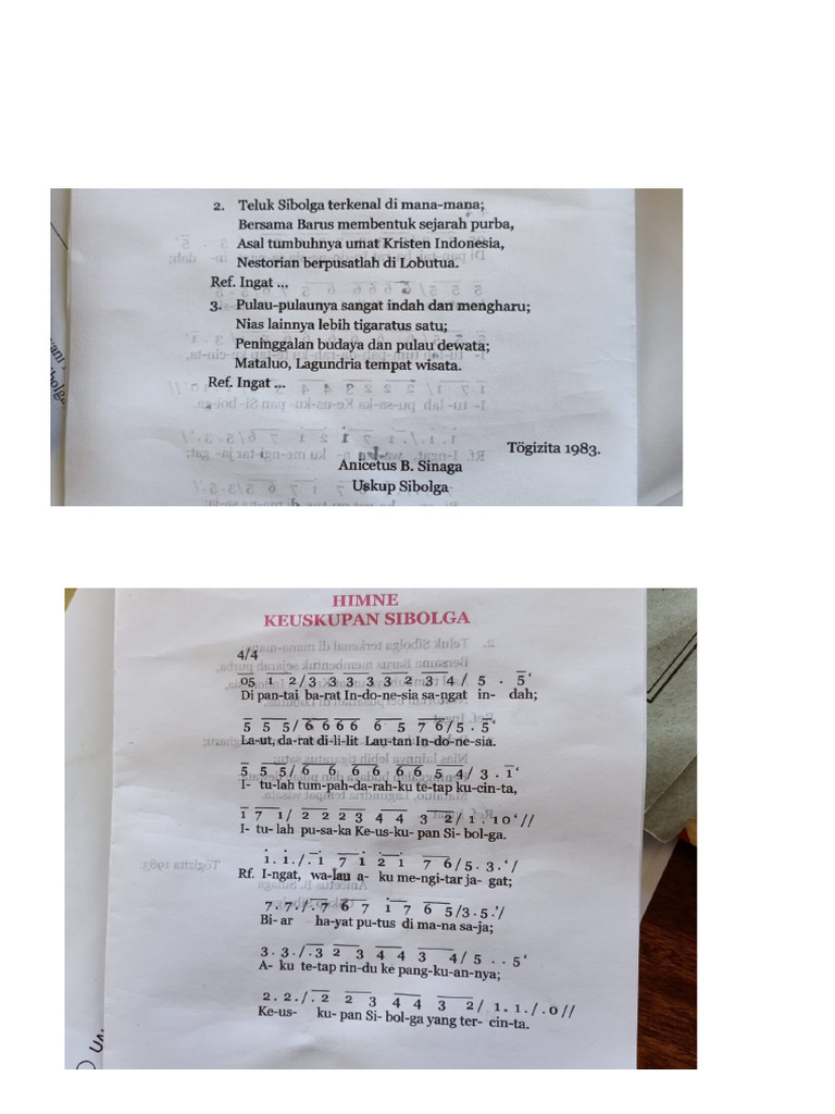 Himna Keuskupan Sibolga | PDF