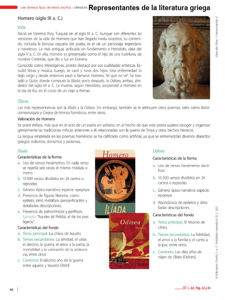 Homero, Esquilo y Sofocles | PDF | Homero | Tragedia griega