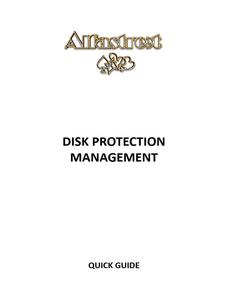Alfastreet Disk Protection Management-Quick Guide | PDF | Graphical ...