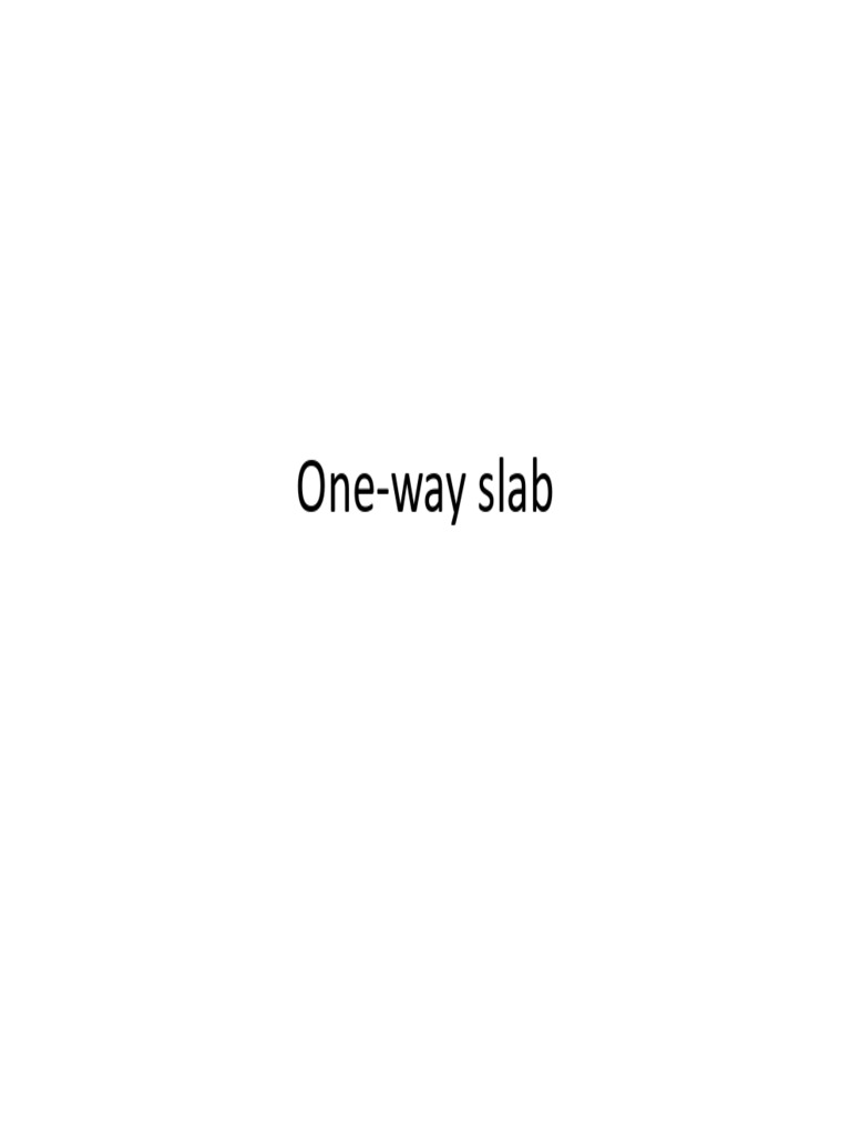 10. One-way slab | PDF | Bending | Applied And Interdisciplinary Physics