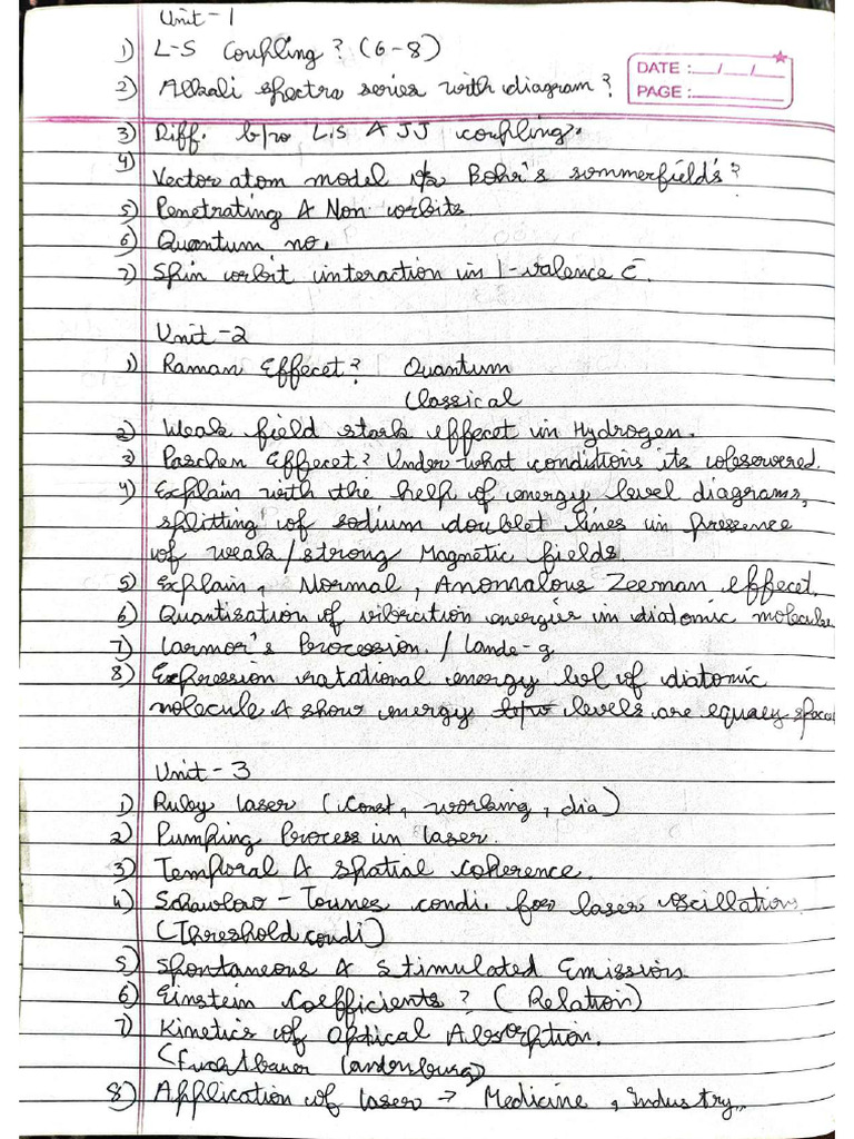 Important Bsc 6th sem Physics paper 1 PYQ | PDF