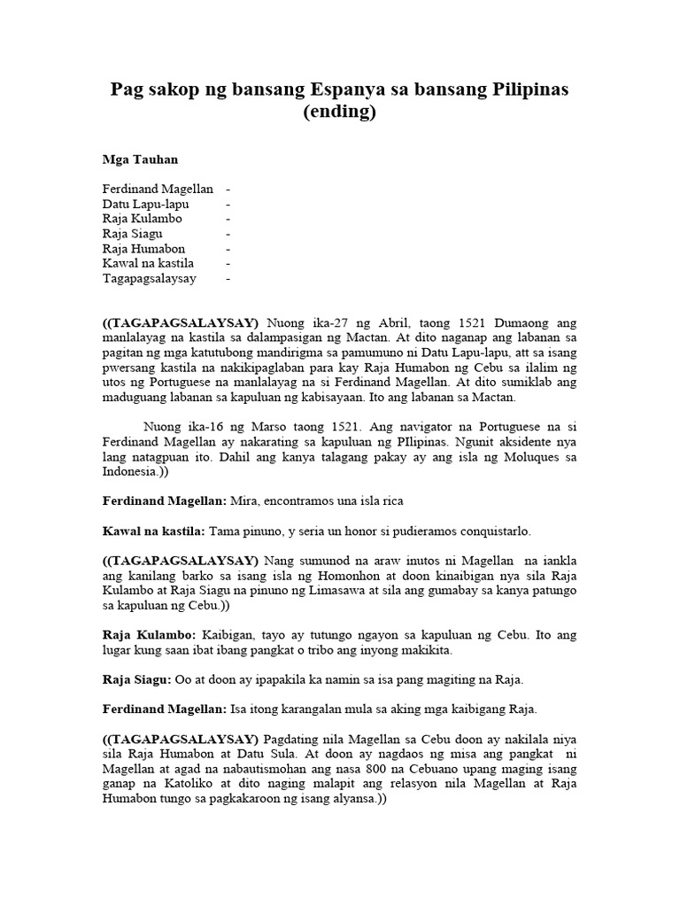 Pag Sakop NG Bansang Espanya Sa Bansang Pilipinas | PDF
