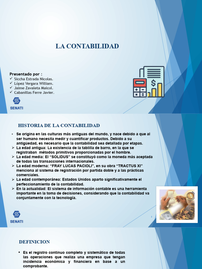 La Contabilidad | PDF | Contabilidad | Estado financiero