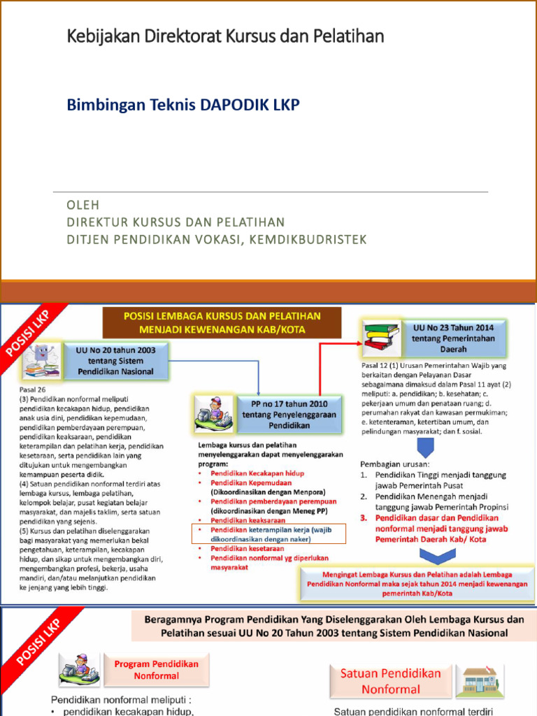 Bahan Paparan dapodik-LKP | PDF