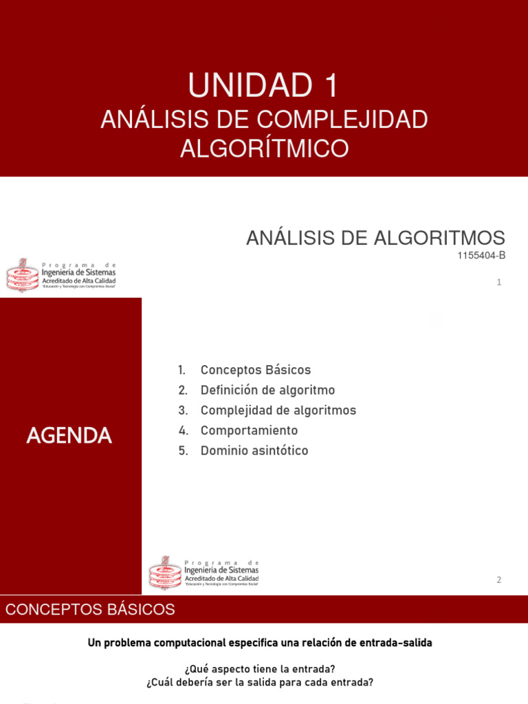 Analisis de Algoritmos | PDF | Algoritmos | Programa de computadora