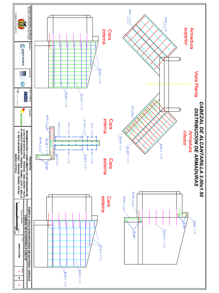 Plano de armaduras ALC 2.00X1.50 | PDF