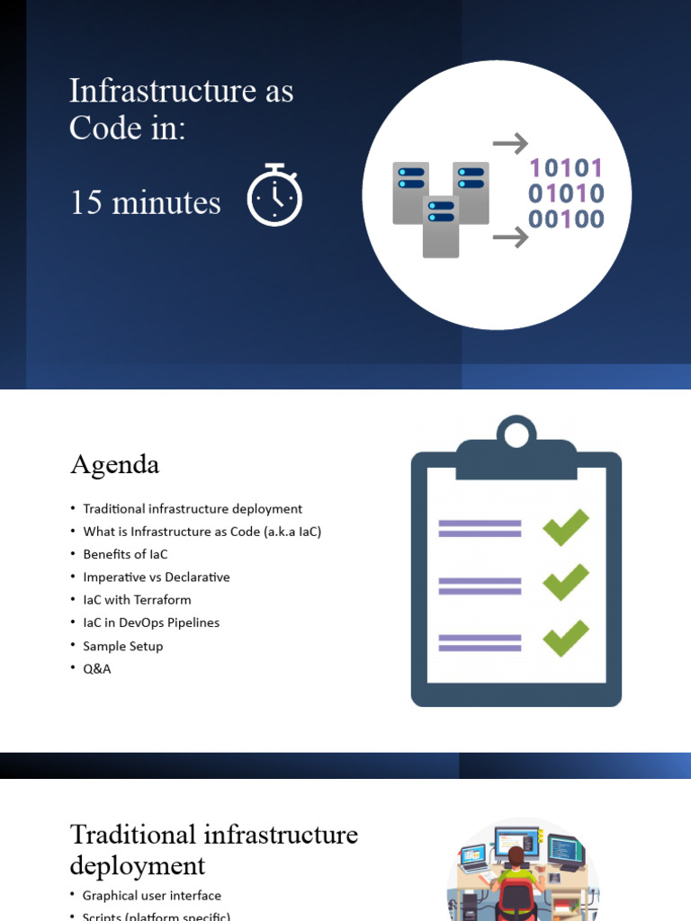 Infrastructure As Code Presentation v5 | PDF | Information Technology Management | Computing