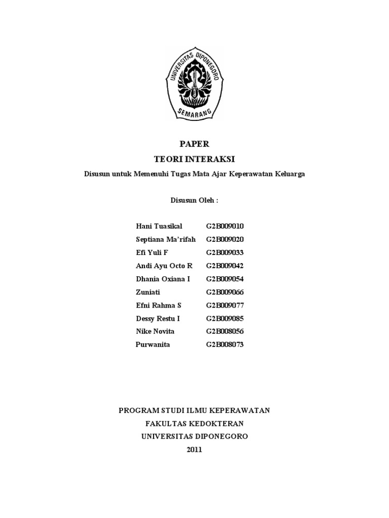 TEORI INTERAKSI - Kel 5 | PDF | Sains & Matematika