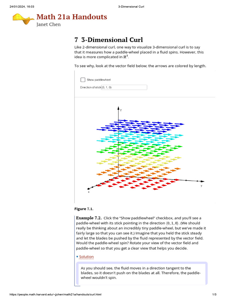 3-Dimensional Curl | PDF | Rotation | Mathematical Analysis