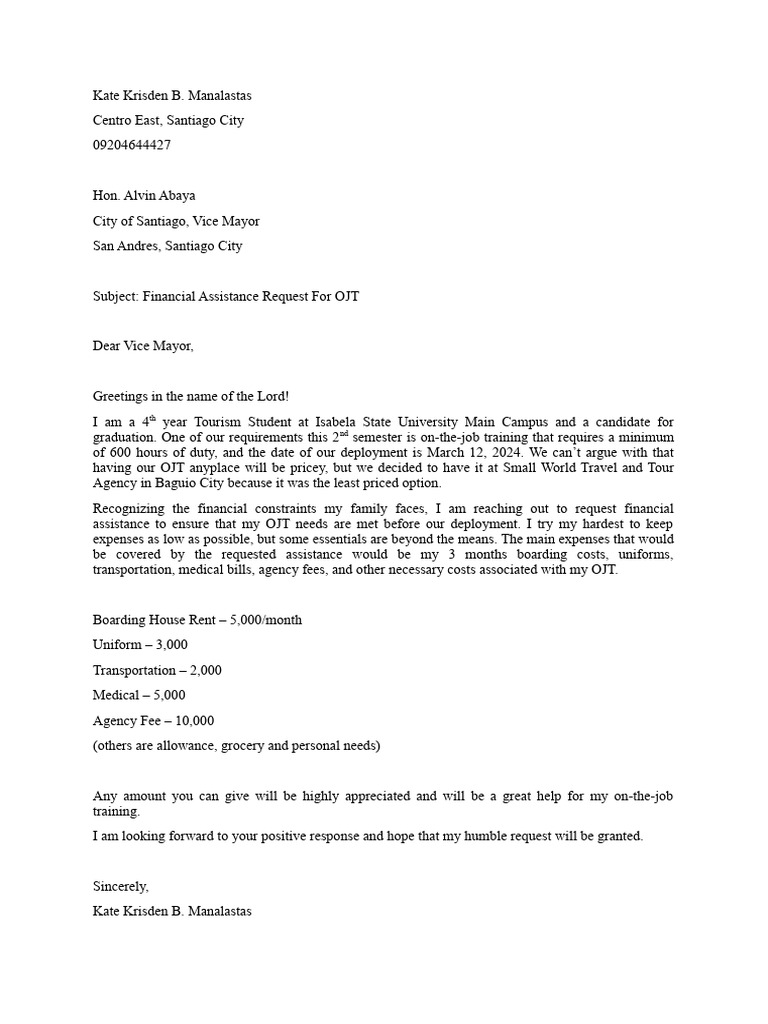 Request Letters | Download Free PDF | Behavior Modification