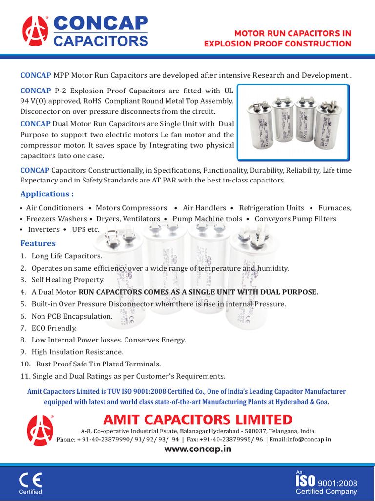Air Conditioner Capacitors Catalog 1 1 2 GWP nlW0PRe | PDF | Capacitor ...