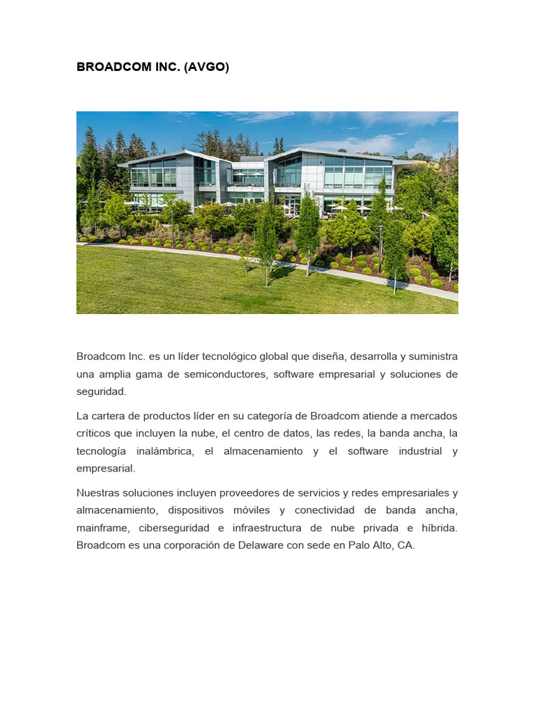 Broadcom Inc | PDF | Marketing | Informática