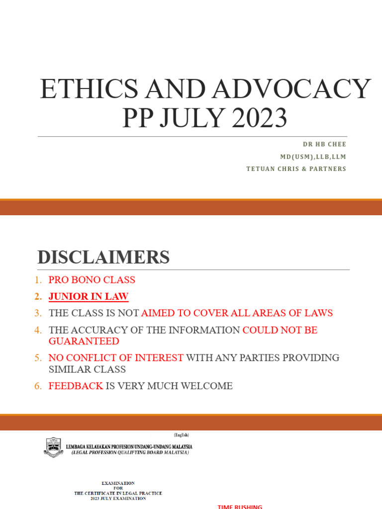 PP 2023 | PDF | Cross Examination | Witness