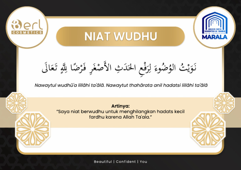 Niat Wudhu Marala | PDF