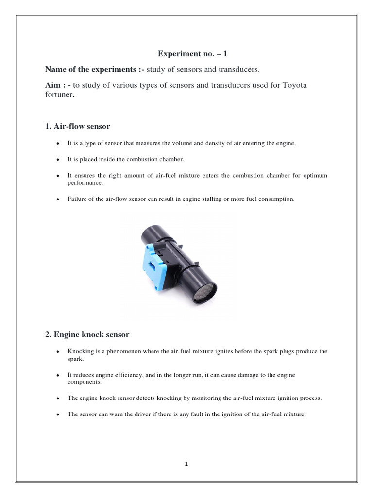 Hrithik's Sensor | PDF | Internal Combustion Engine | Throttle