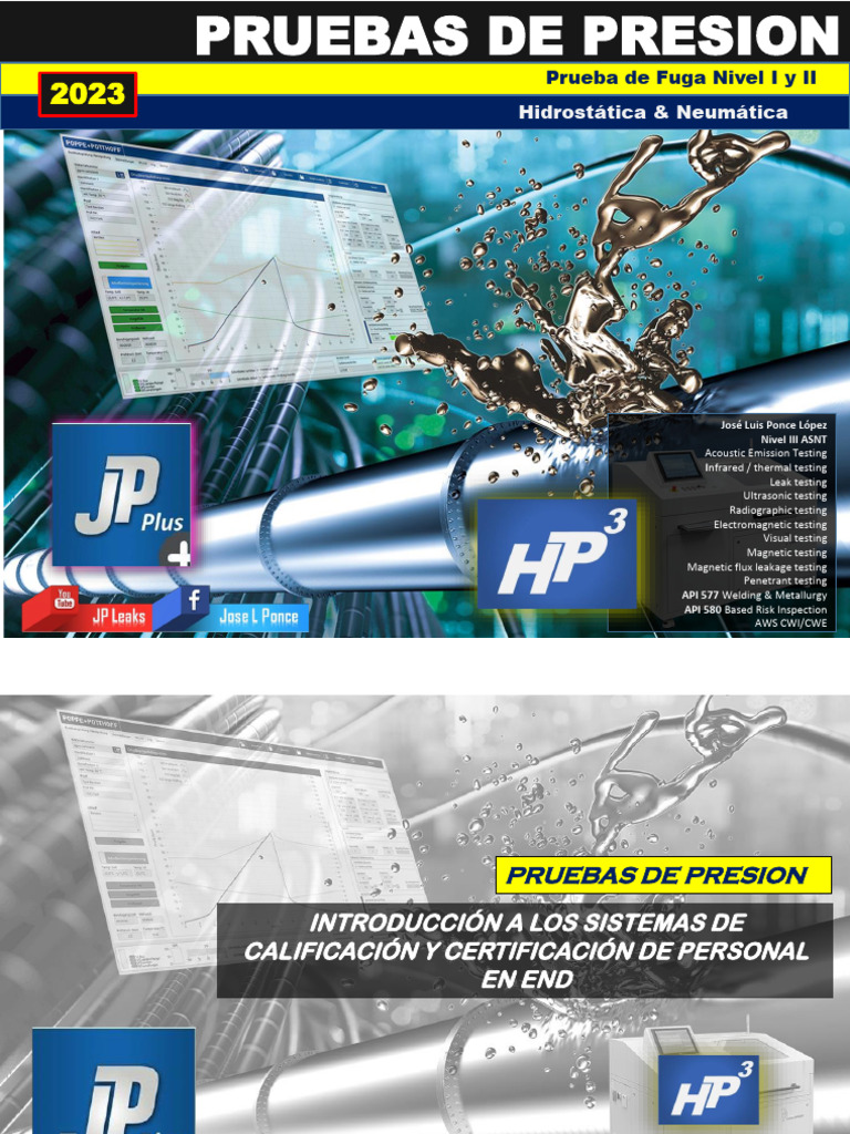 Manual Pruebas de Presion 2023 | PDF | Pascal (Unidad) | Presión