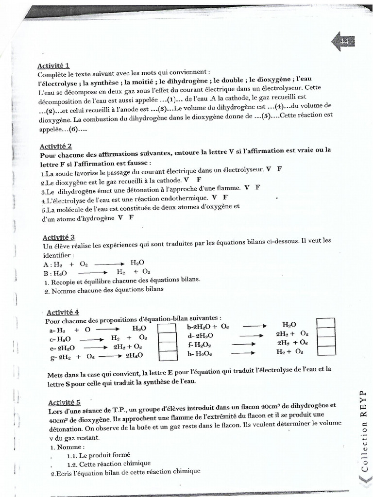 Physique Chimie 3è Exercice 05 Mai Page 2 | PDF