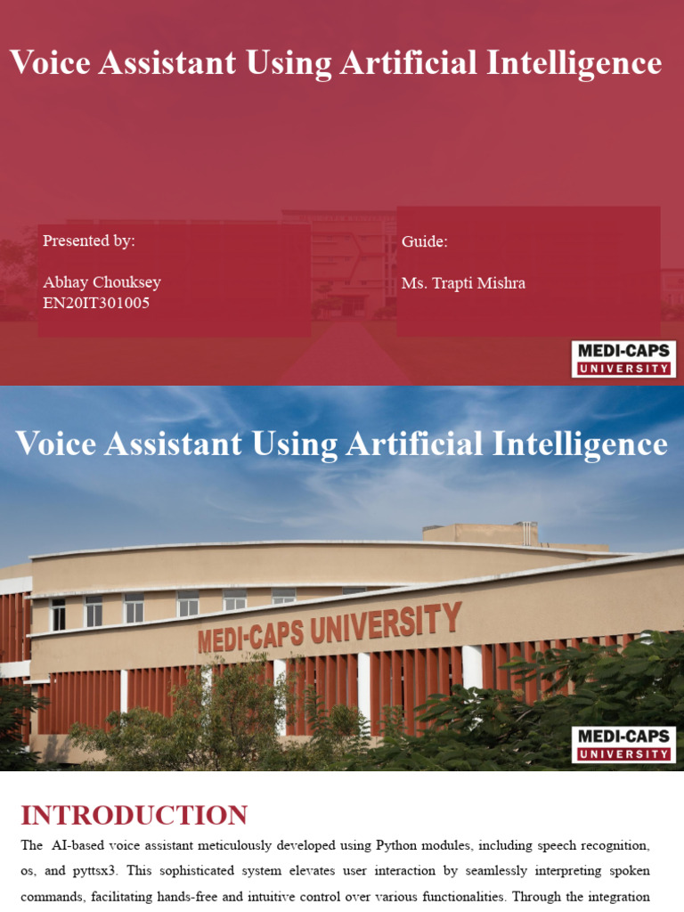 Ai Voice Assistant | PDF | Artificial Intelligence | Intelligence (AI ...