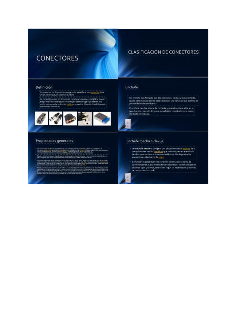 conectores electricos | PDF
