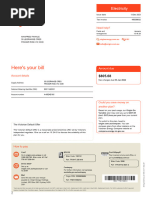 Origin Energy Electricity Bill Summary | PDF | Cost Of Living | Payments