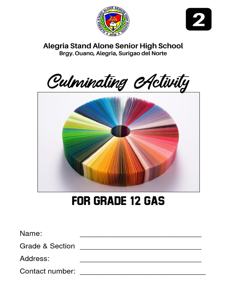Grade 12 GAS Culminating Activity Guide | PDF | Learning | Humanities