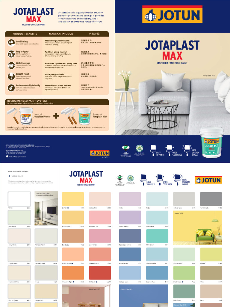 Jotaplast Max Paint Overview | PDF | Paint | Paintings