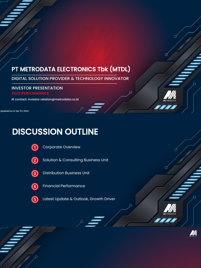 MTDL_2023 Investor Presentation | PDF | Cloud Computing | Software As A Service