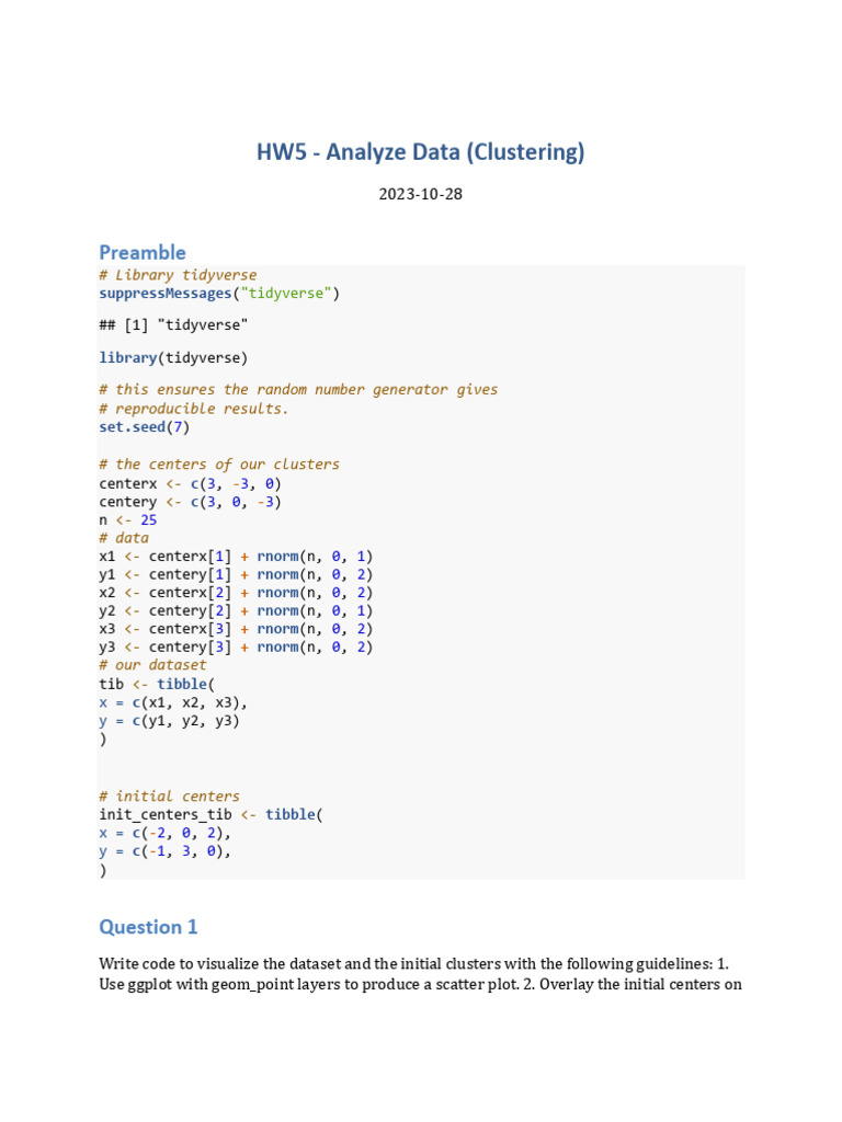 clusterig | PDF | Cluster Analysis | Data Analysis