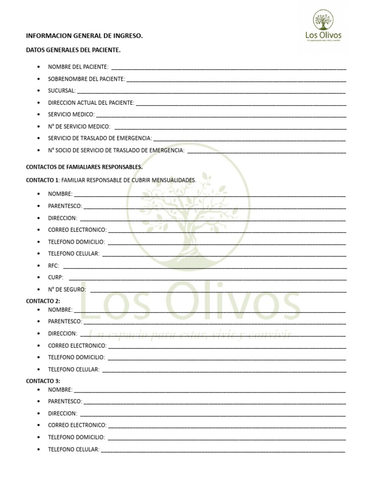 FORMATO DE NUEVO INGRESO. | PDF | Documento de identidad | Especialidades Medicas