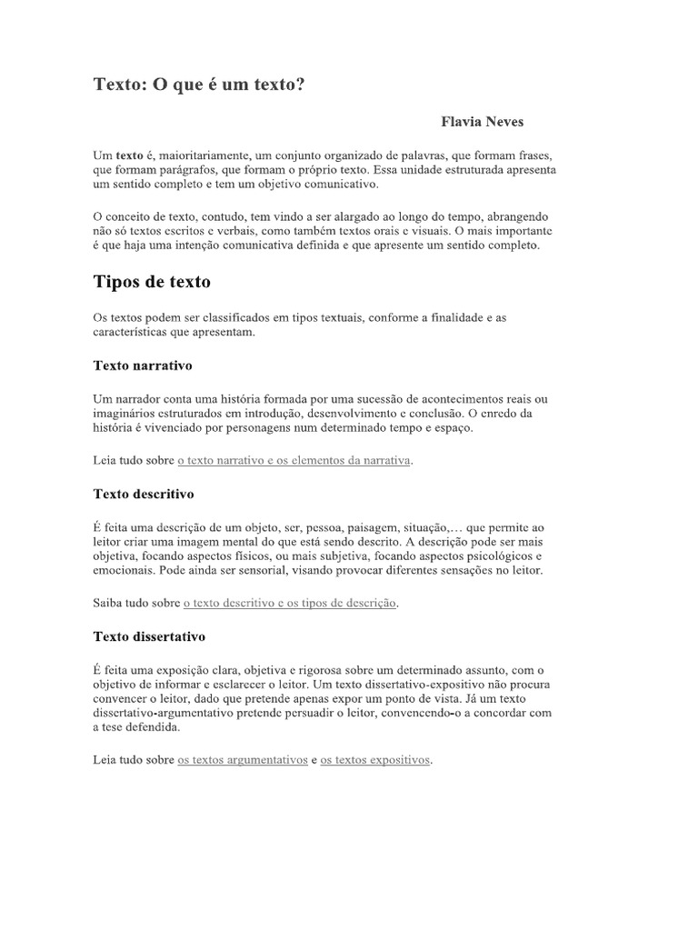 4 O Que é Um Texto | PDF
