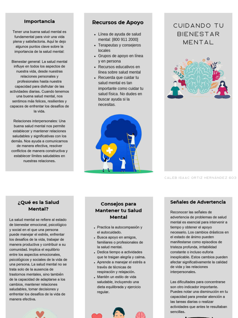 Cuidando tu Salud Mental y Bienestar | PDF | Salud mental | Mente