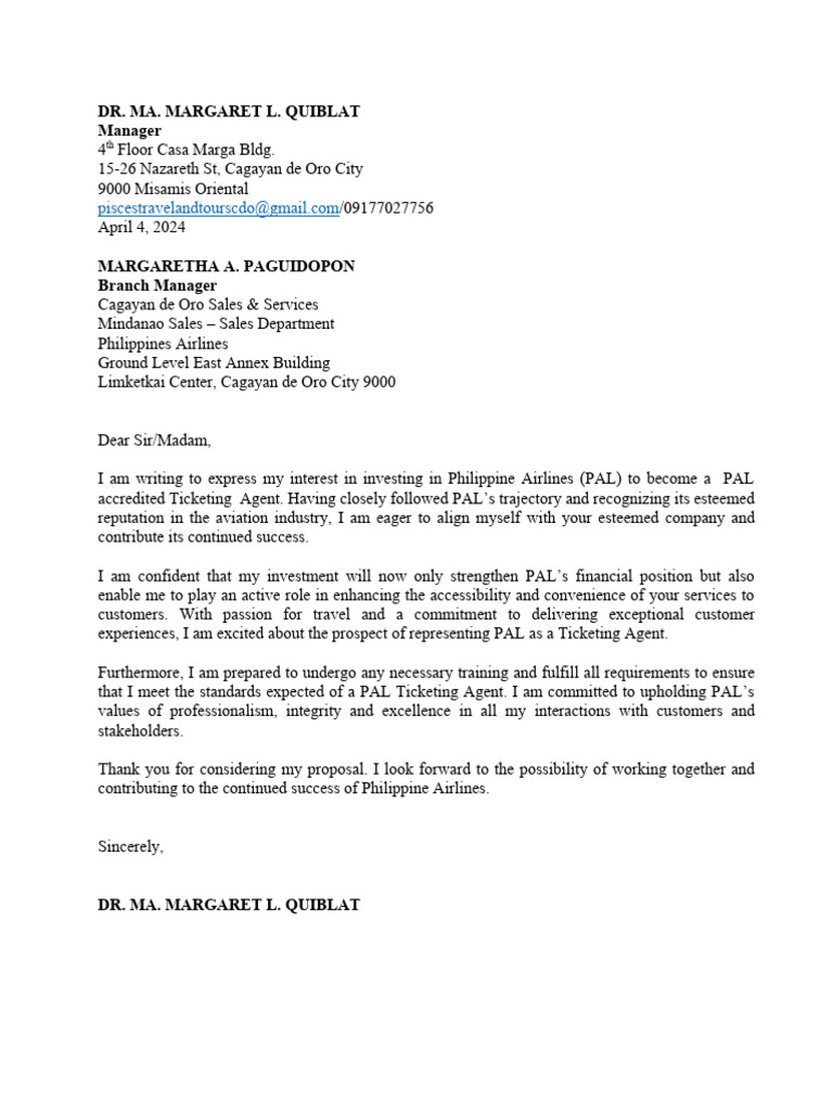 Letter of Intent PAL | PDF | Business