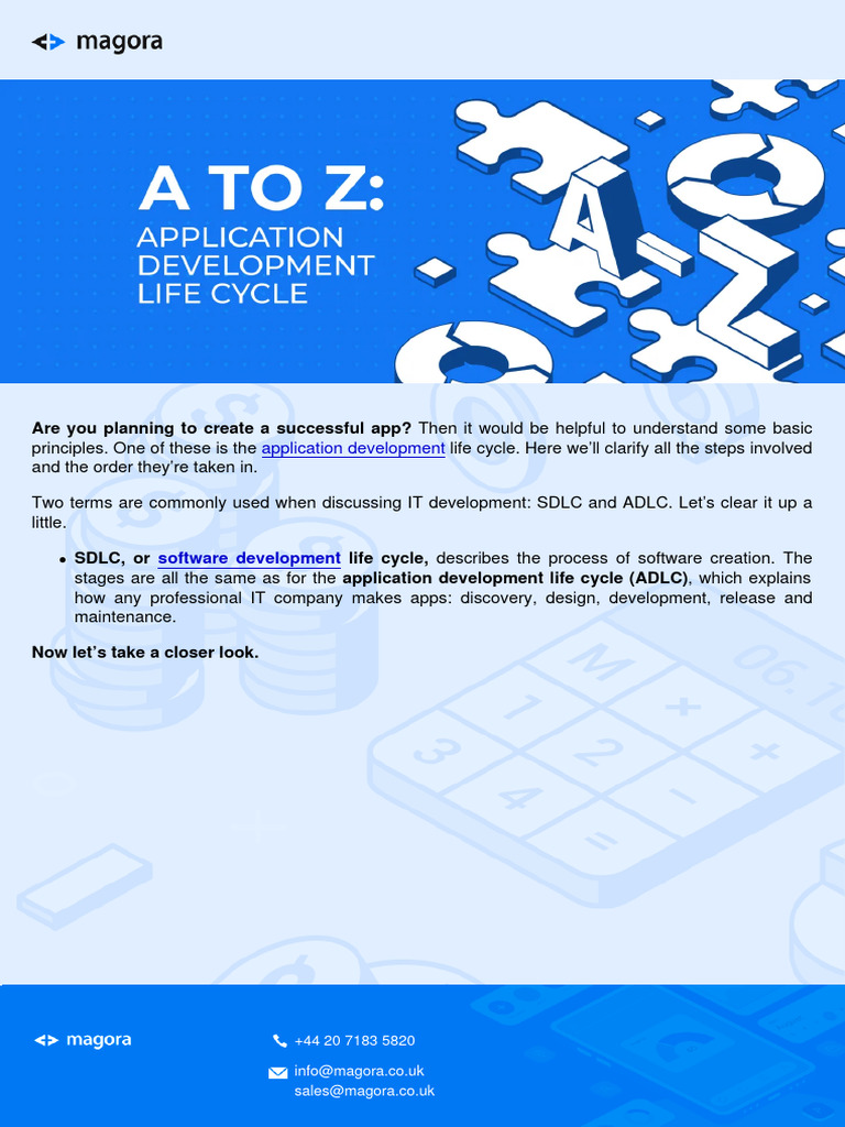 Application Development Life Cycle - A To Z | PDF | Software ...