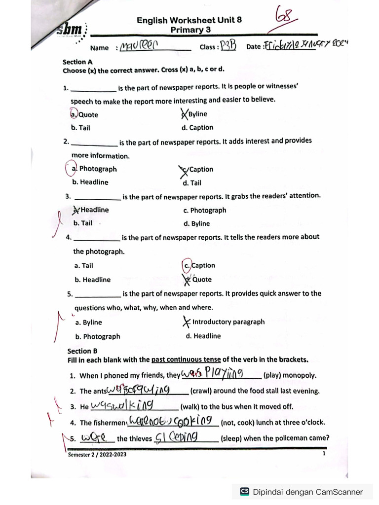 Material English Unit 8 | PDF