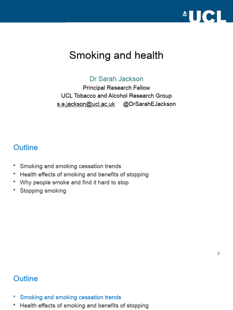 Lecture 12_ Smoking and health slides - Sarah Jackson (5) | PDF ...