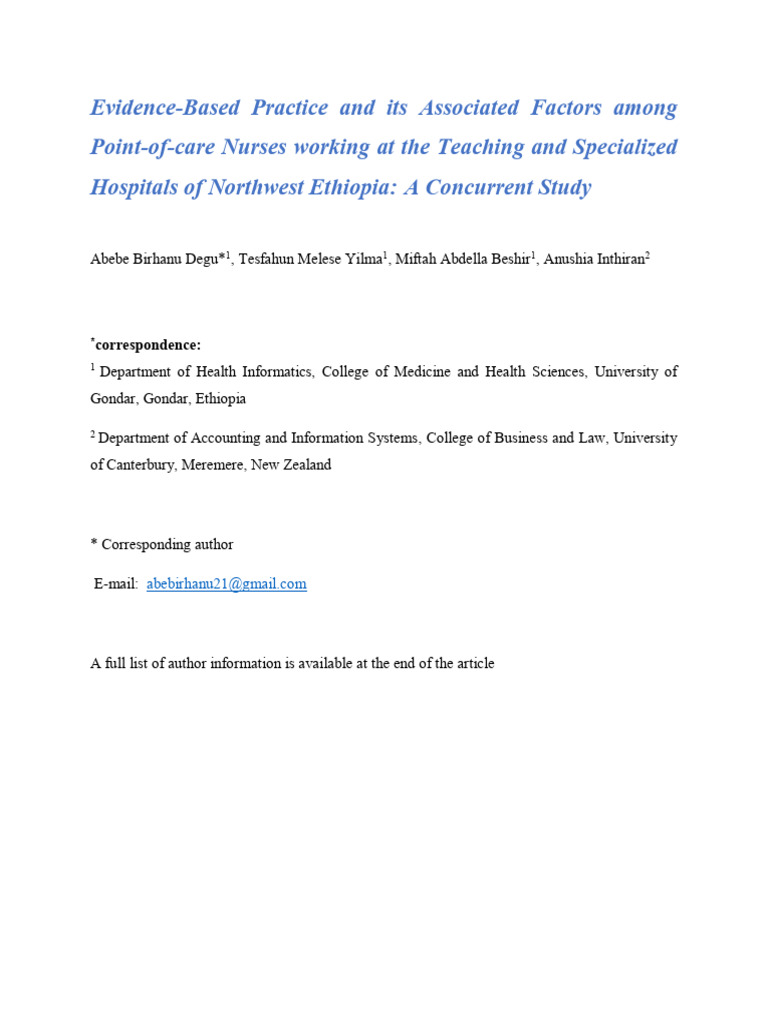 Evidence-Based Practice | PDF | Evidence Based Practice | Evidence Based Medicine