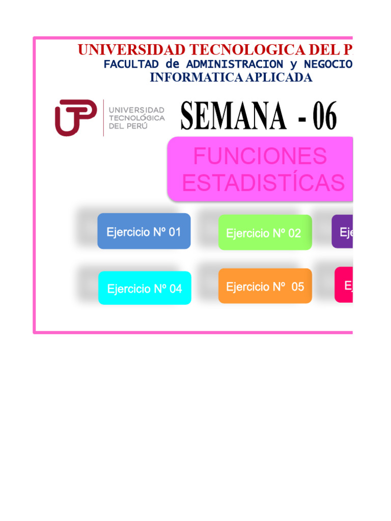 S06.S1 - EJERCICIOS 01 - Func Estadisticas resuelto | PDF