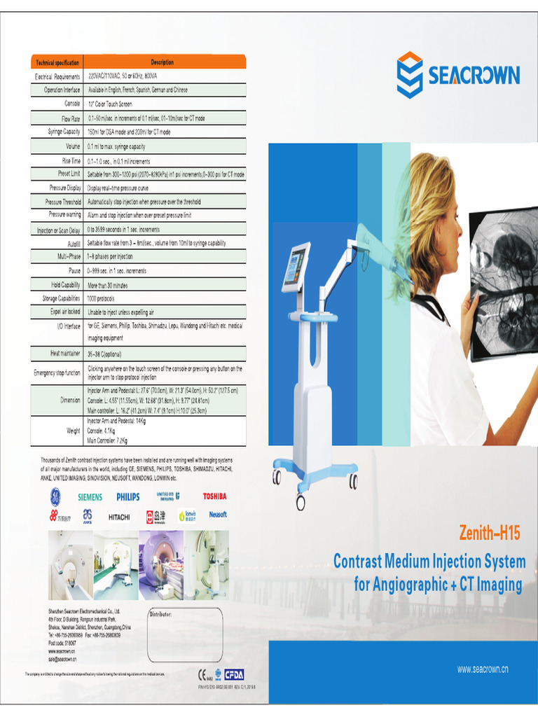 Brochure Cathlab Injector H15 | PDF