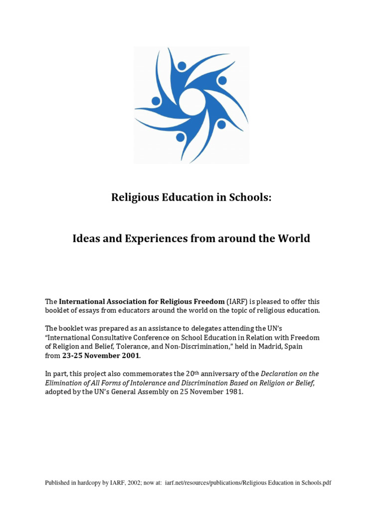 Religious_Education_in_Schools_Ideas_and | PDF | Toleration | Freedom ...