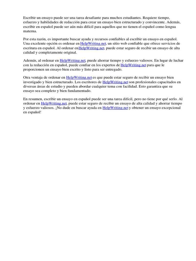 Escribir Un Ensayo en Español | PDF | Ensayos
