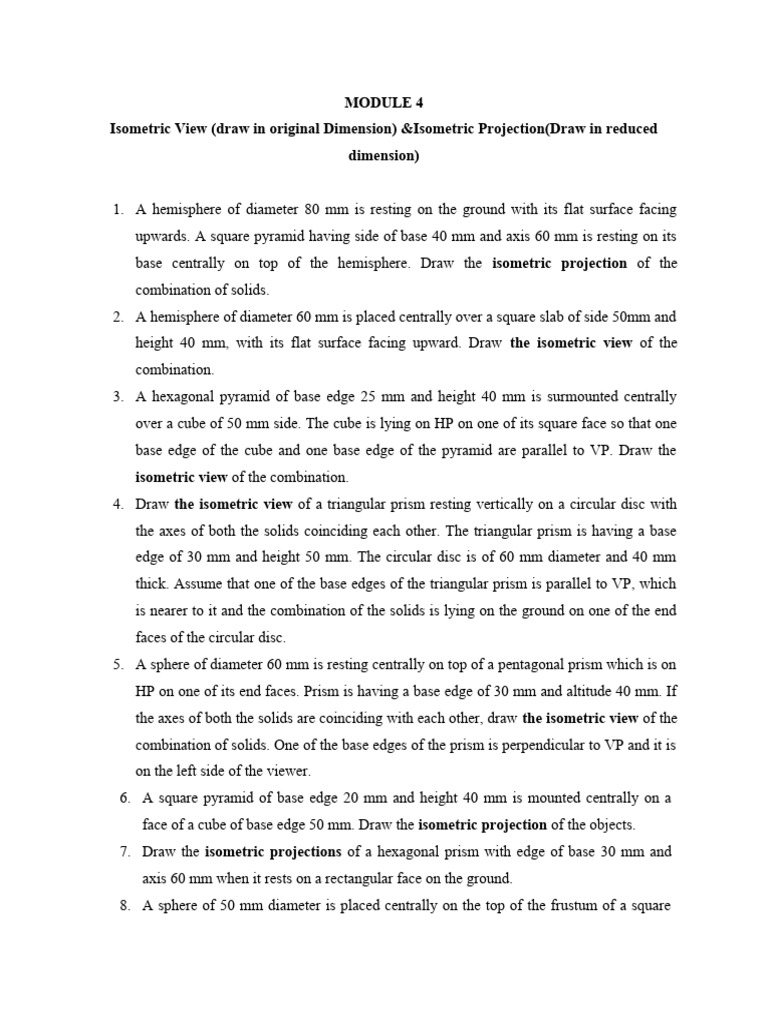 Module 4 questions to solve | PDF | Sphere | Geometric Objects