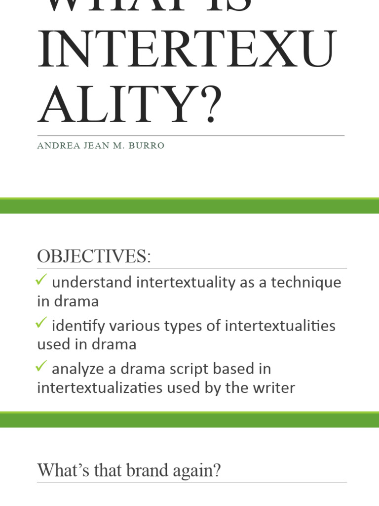 What Is Intertexuality | PDF | Intertextuality