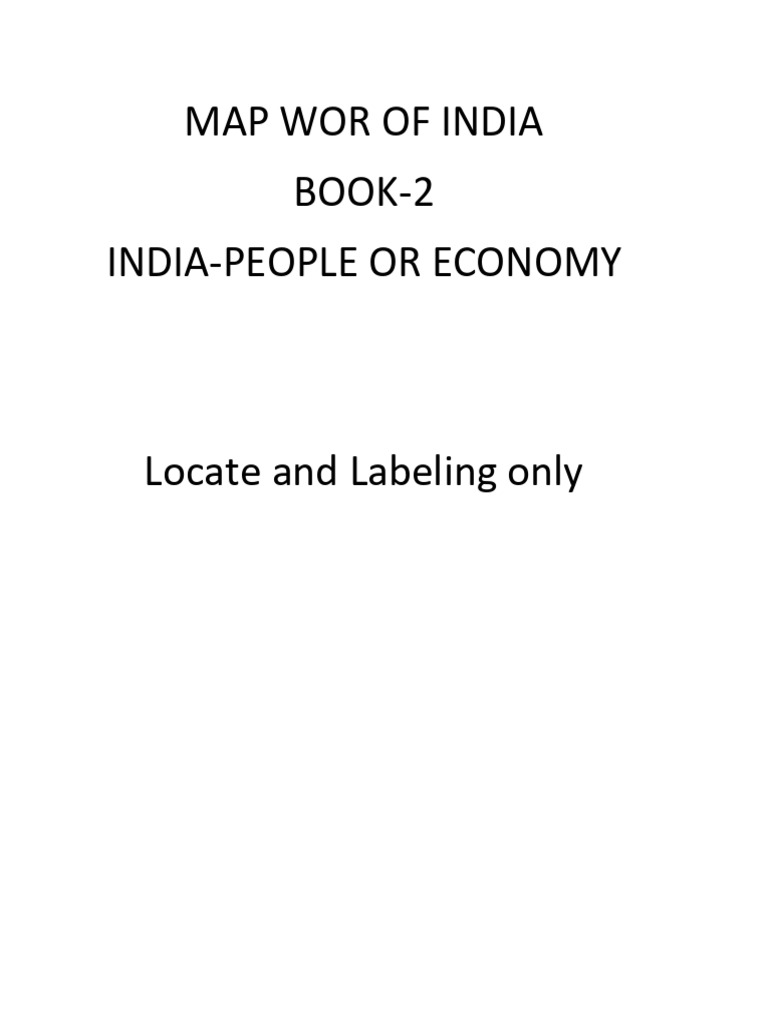 Geography MAP WORK-INDIA | PDF | Kerala