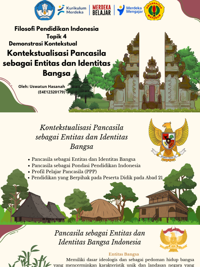 T4-5. Demonstrasi Kontekstual - Kontekstualisasi Pancasila Sebagai Entitas Dan Identitas Bangsa ...