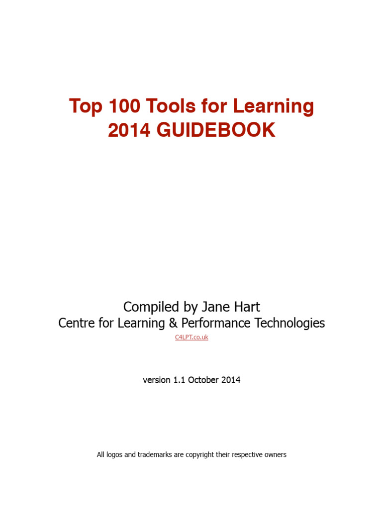 ICT Top 100 Tools For Learning | Download Free PDF | Application ...